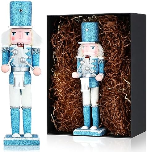 Amazon.com: Kurt Adler Hollywood Nutcracker, 17-Inch, Turquoise/White ...