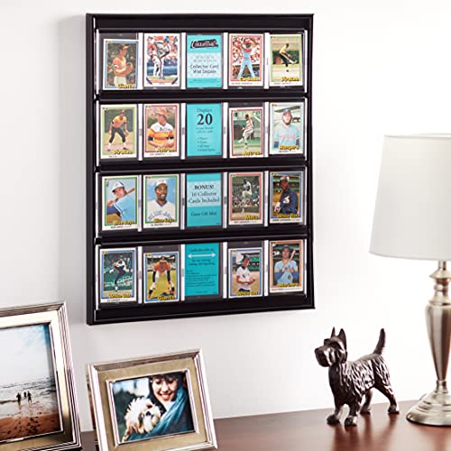Snapklik.com : MCS 16x20 Inch Collector Card Wall Display, Holds 20 ...