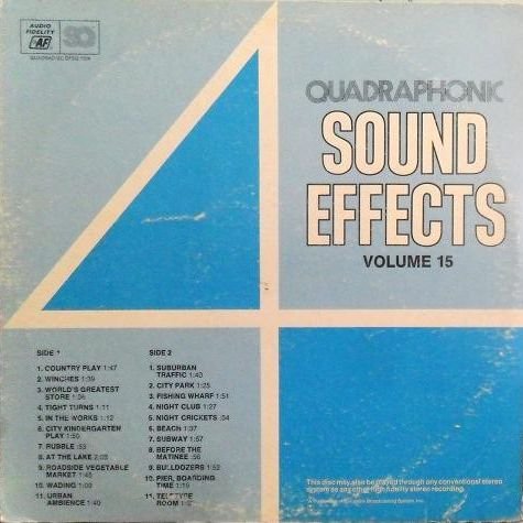 Amazon.com: Sound Effects Volume 15 - Quadraphonic Lp: CDs & Vinyl