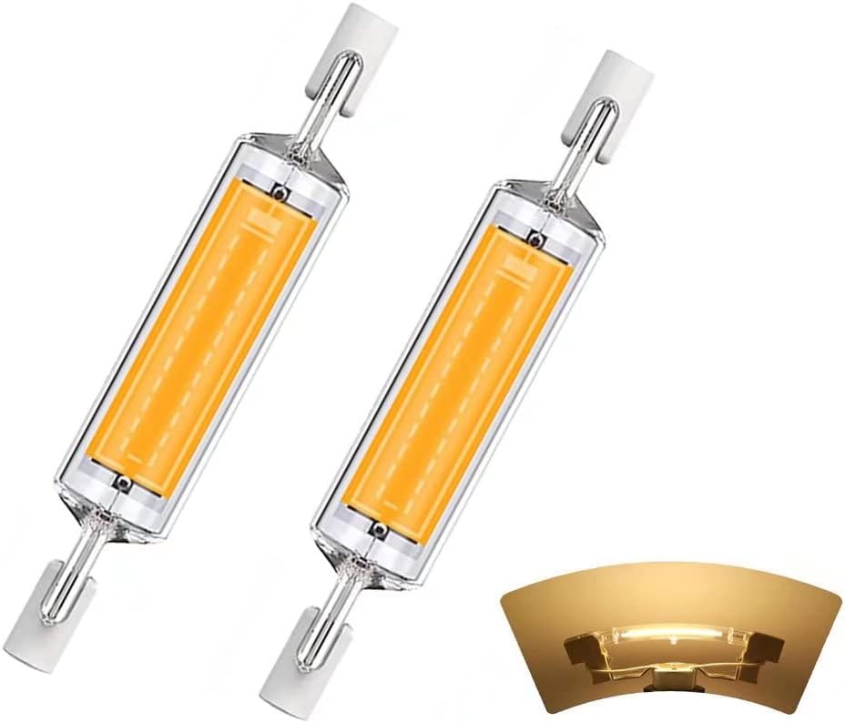 R7S 78mm LED Bulb Dimmable, Light Bulb Linear 10W R7S 78mm, Warm White ...