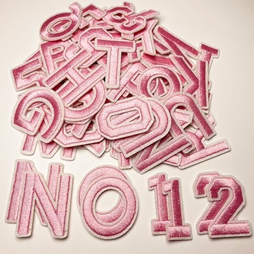 Amazon.com: Jongdari 75pcs Iron On Letters and Numbers Patches for ...