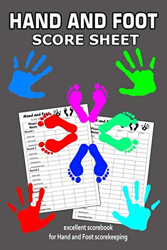 Hand And Foot Score Sheet: A Hand And Foot Card Game Scorekeeper ...