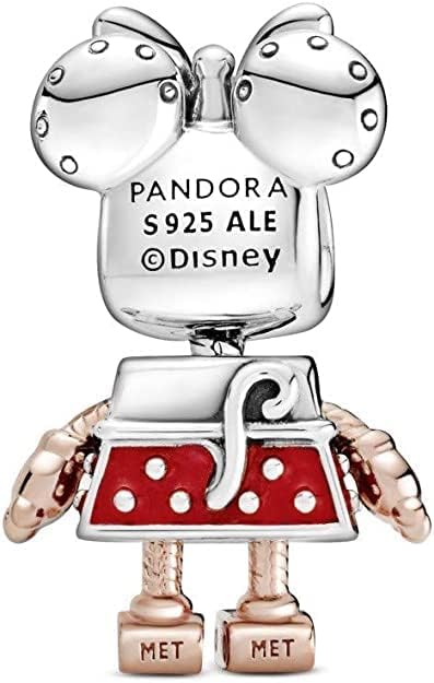 Amazon.com: PANDORA Disney Minnie Robot Sterling Silver Rose Charm with ...