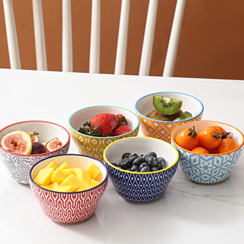 Snapklik.com : Ceramic 8oz Bouillon Cups 4 Inch Small Bowls, Dessert ...