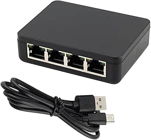 1 to 4 Gigabit Ethernet Splitter 1000Mbps RJ45 Hubs for Connecting ...