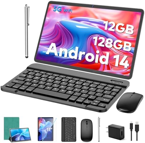 Amazon.com : Android Tablet, 11 inch Android 14 Tablet with Keyboard ...