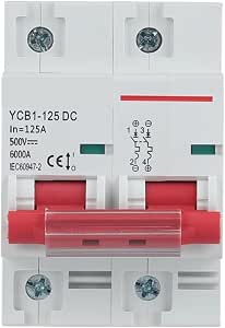 YCB1-125 DC 2P Miniature Circuit Breaker MCB DC500V 6000A Breaking ...