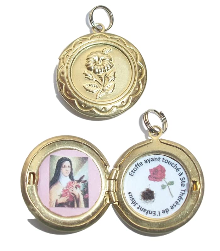 Amazon.com: St Therese of Lisieux relic locket : Handmade Products