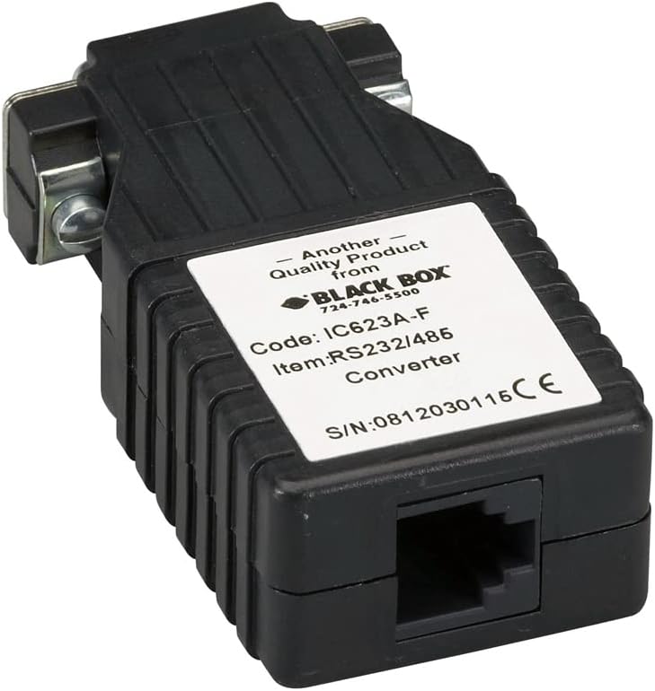 Amazon.com: Black Box Ic623a-f Rs-232/485 Converter - 1 X Db-9 Rs-232 ...