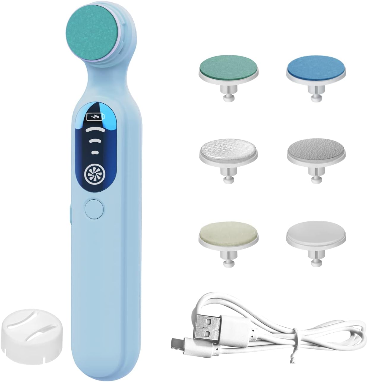 Amazon.com: Electric Nail File Manicure & Pedicure Set: 2-Speed Battery ...