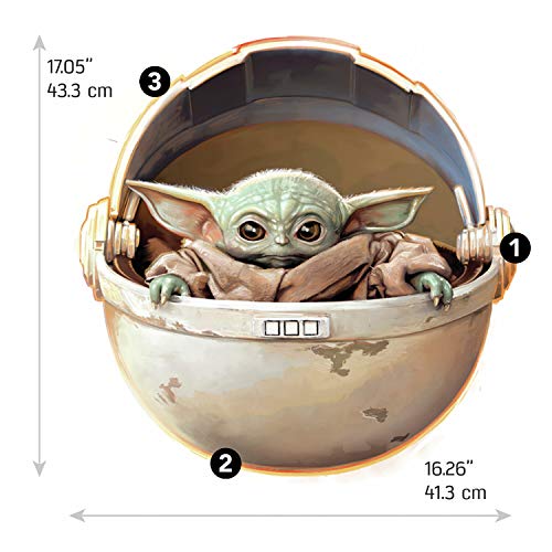 Snapklik.com : RMK4655SCS The Mandalorian Baby Yoda Grogu Painted Peel ...