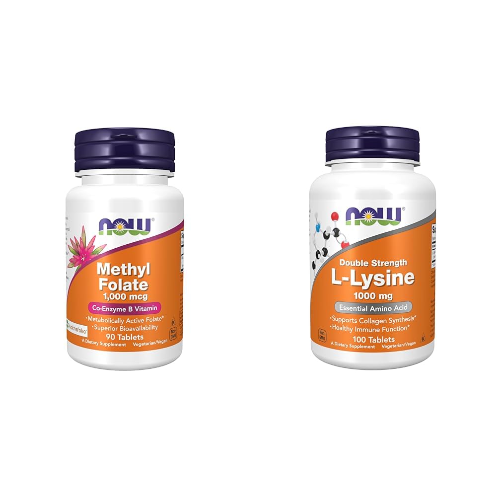 Amazon.com: NOW Supplements, Methyl Folate 1,000 mcg, Metabolically ...