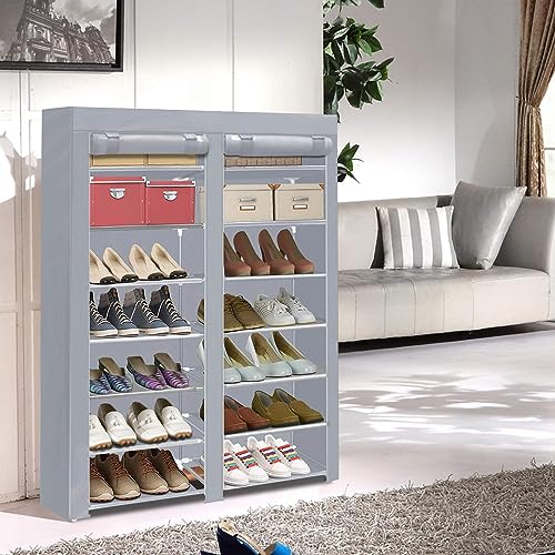 Snapklik.com : ERONE Shoe Rack Storage Organizer 7-10 Tier, Stackable ...