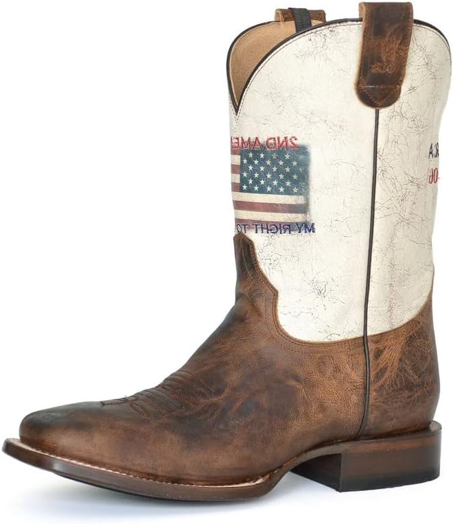 Amazon.com | Men's My Right Concealed Carry System Western Boot Square ...