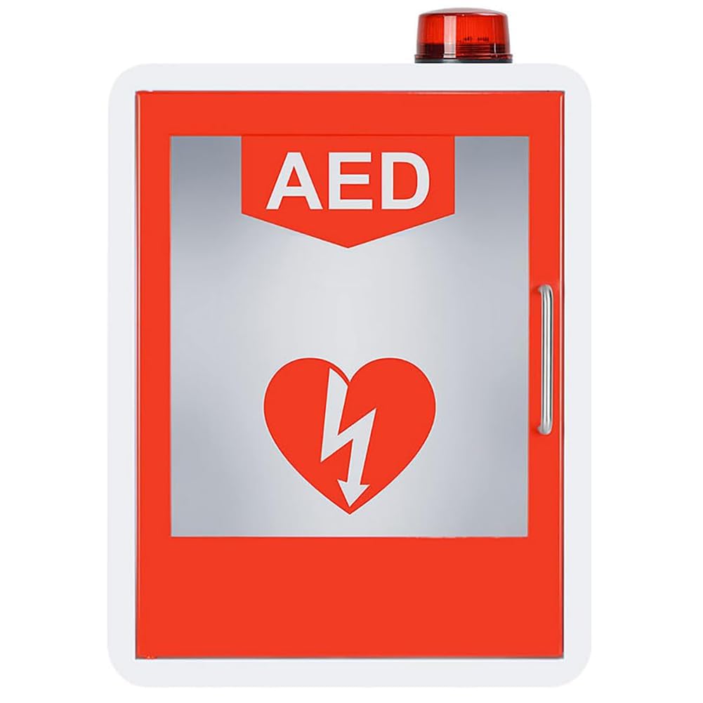NURCIX Wall Mounted AED Defibrillator Storage Cabinet, First Aid ...