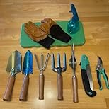 Amazon.com : Grenebo All-in-One Garden Tool Set, 11-Piece Heavy Duty Gardening Tools with ...