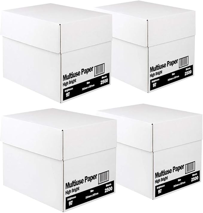 Carta A4 per ufficio, Formato A4, 75 gr, Confezione da 20 risme da 500 ...