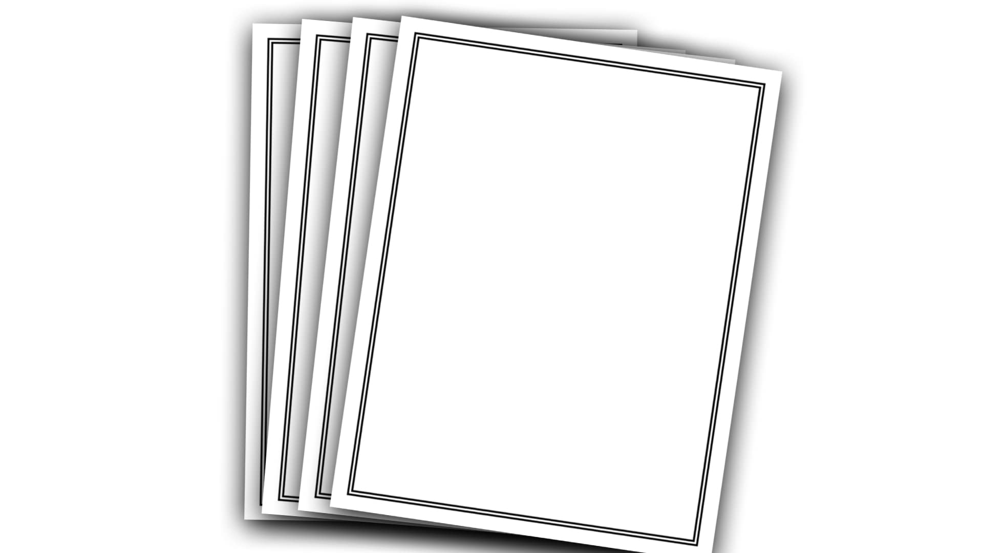 V Papers A4 2 Line Border (One Side Border) Assignment, Project ...