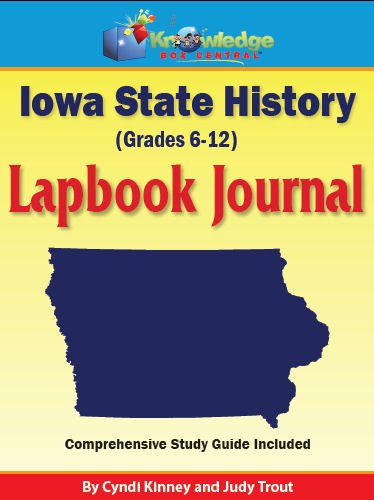 Iowa State History Lapbook Journal - PRINT: Cyndi Kinney: 9781616258863 ...