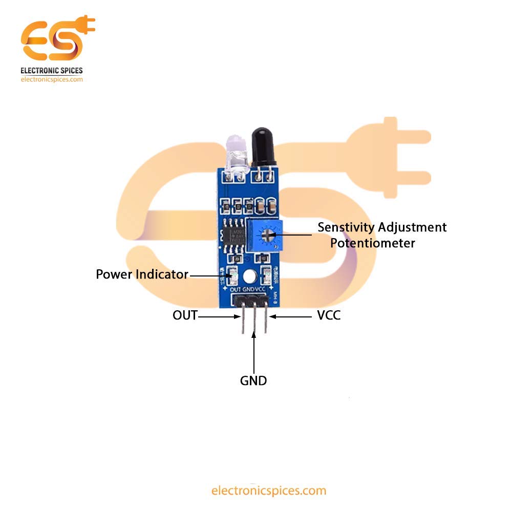 Electronic Spices IR Infrared Sensor Module Snantic Light Intensity DIY Kit For Arduino UNO