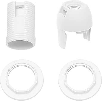 Daweglop Plastic Shell Screw Type E14 Bulb Light Lamp Holder Socket AC ...