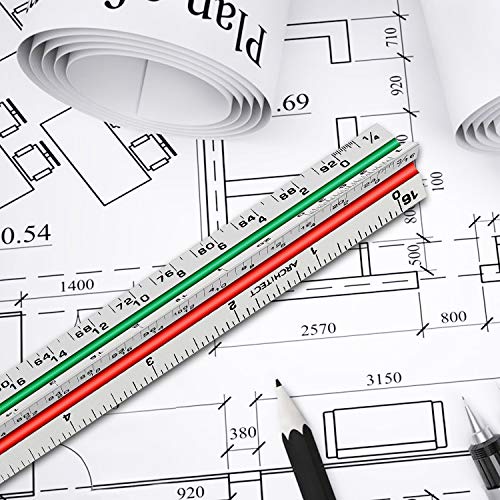 Snapklik.com : 12 Architectural Scale Ruler Aluminum Architect Scale ...