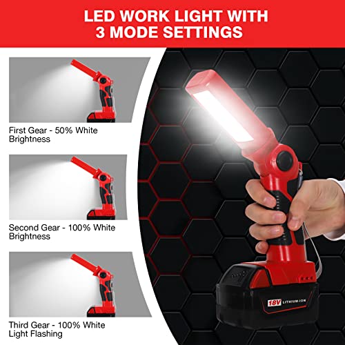 Snapklik.com : YEX-BUR 12W 1000LM LED Flashlight Work Light Powered By ...