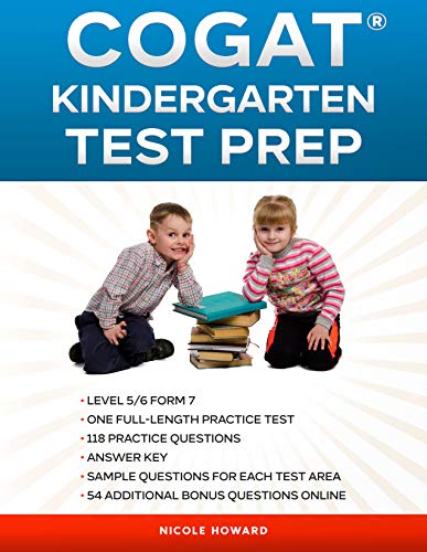 Amazon.com: COGAT® KINDERGARTEN TEST PREP: Level 5/6 Form 7, One Full ...