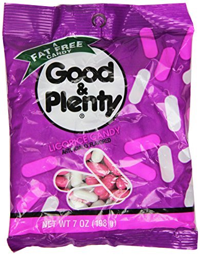Amazon.com : GOOD & PLENTY Candy (7-Ounce Packets, Pack of 12) by Good ...