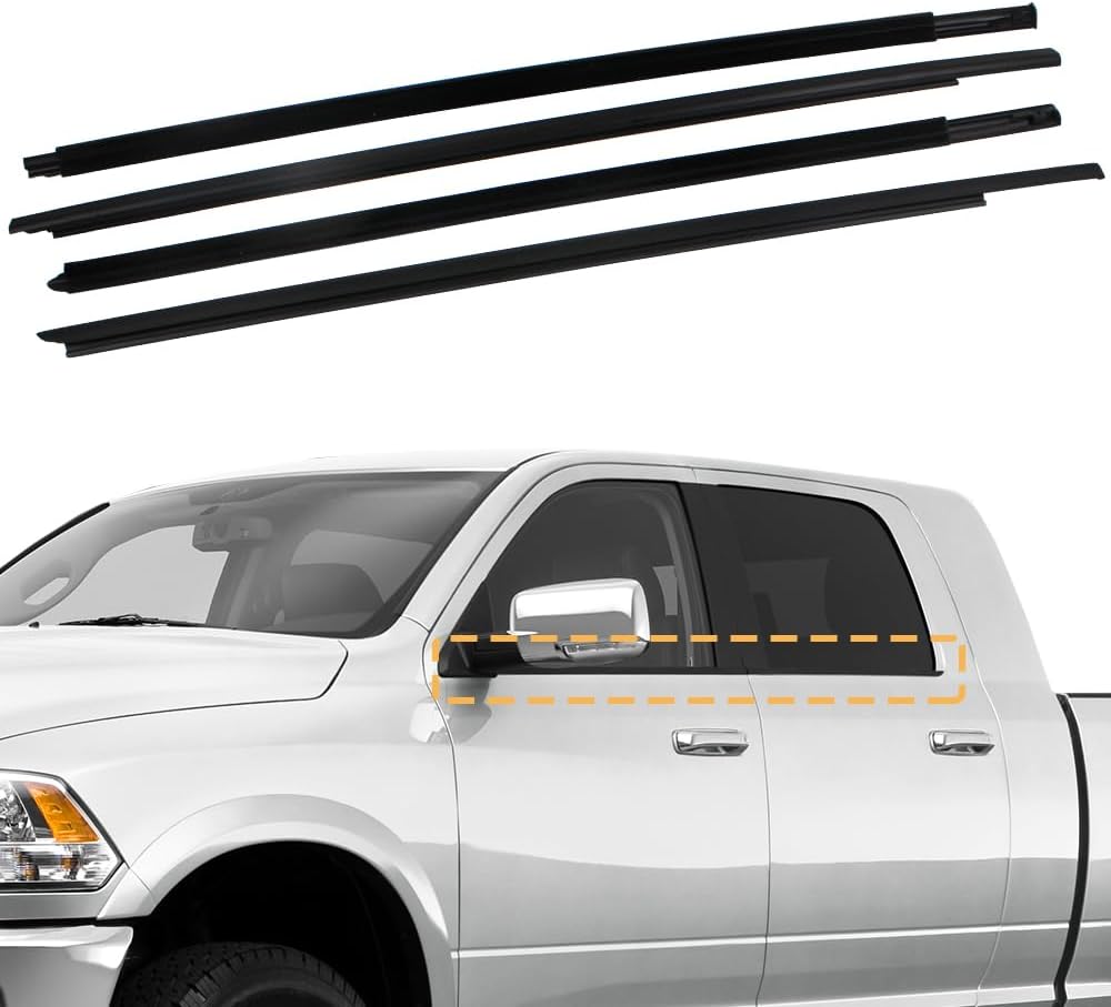 Amazon.com: X AUTOHAUX 4pcs Weatherstrip Window Trim Seal Belt Car ...