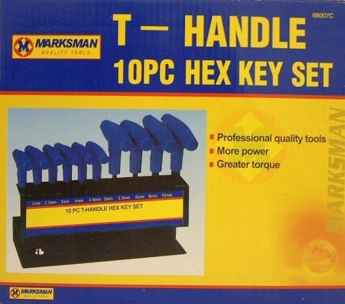 10PC T HANDLE HEX ALAN KEY SET KIT : Amazon.co.uk: DIY & Tools