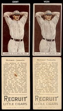 1912 t207 T207 Baseball Card #24 howard camnitz VG/EX at Amazon's ...
