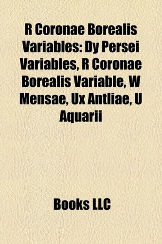 R Coronae Borealis Variables: Dy Persei : Llc, Books: Amazon.es: Libros