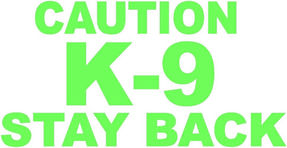 Amazon.com: Caution K-9 Stay Back V1 Vinyl Decal - Size: 6", Color ...