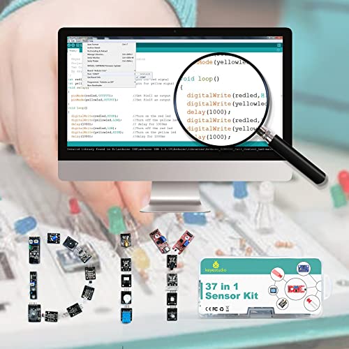 Snapklik.com : KEYESTUDIO 37 In 1 Sensor Kit For Arduino