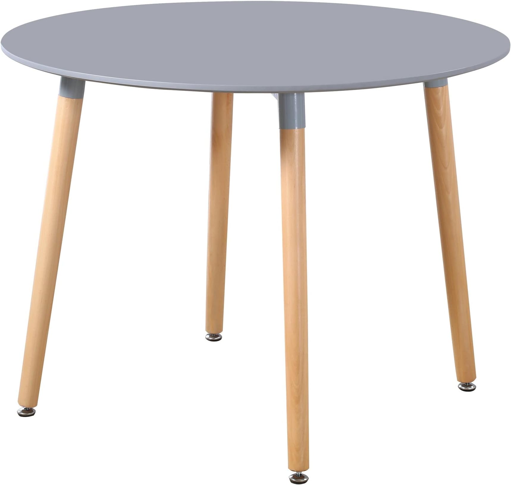 Charles Jacobs 100cm Circular Dining Table With White Tabletop and ...