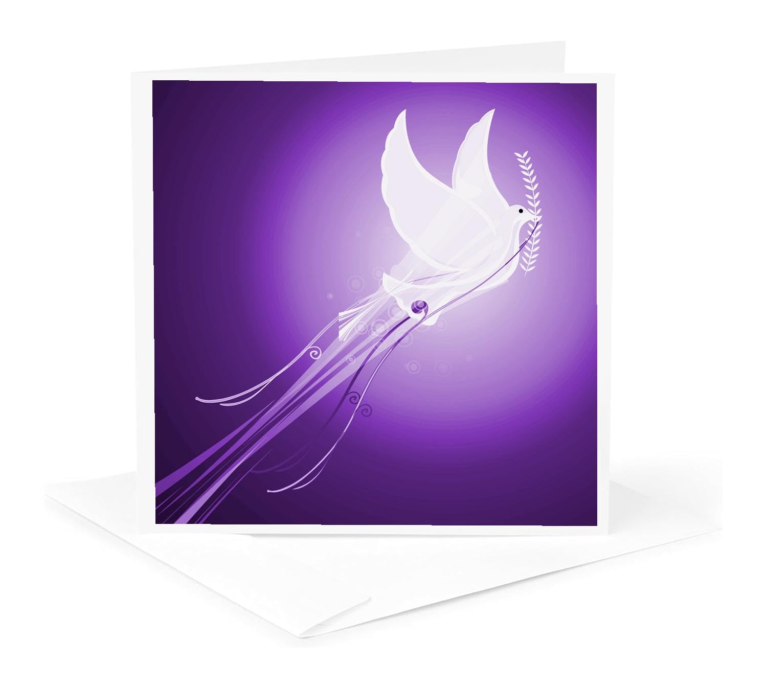 Dove With Purple Background Download Glowing Dovein Flight