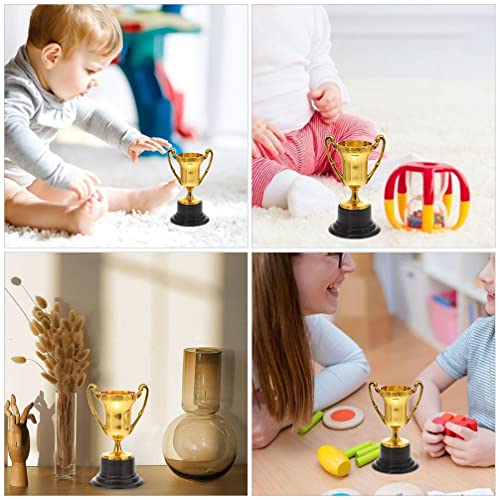 TOYANDONA Small Trophies for Children, 16 Pieces, Golden Trophy Cup ...