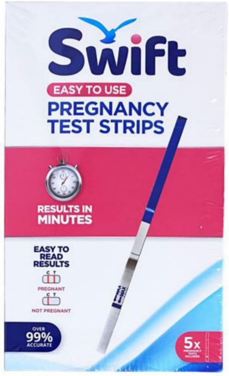 Pregnancy Test Strips, 5 Pack Individually Wrapped Pregnancy Strips ...