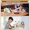 Amazon.com: Bamboo Desktop Bookshelf - Compact Tabletop Bookcase for ...