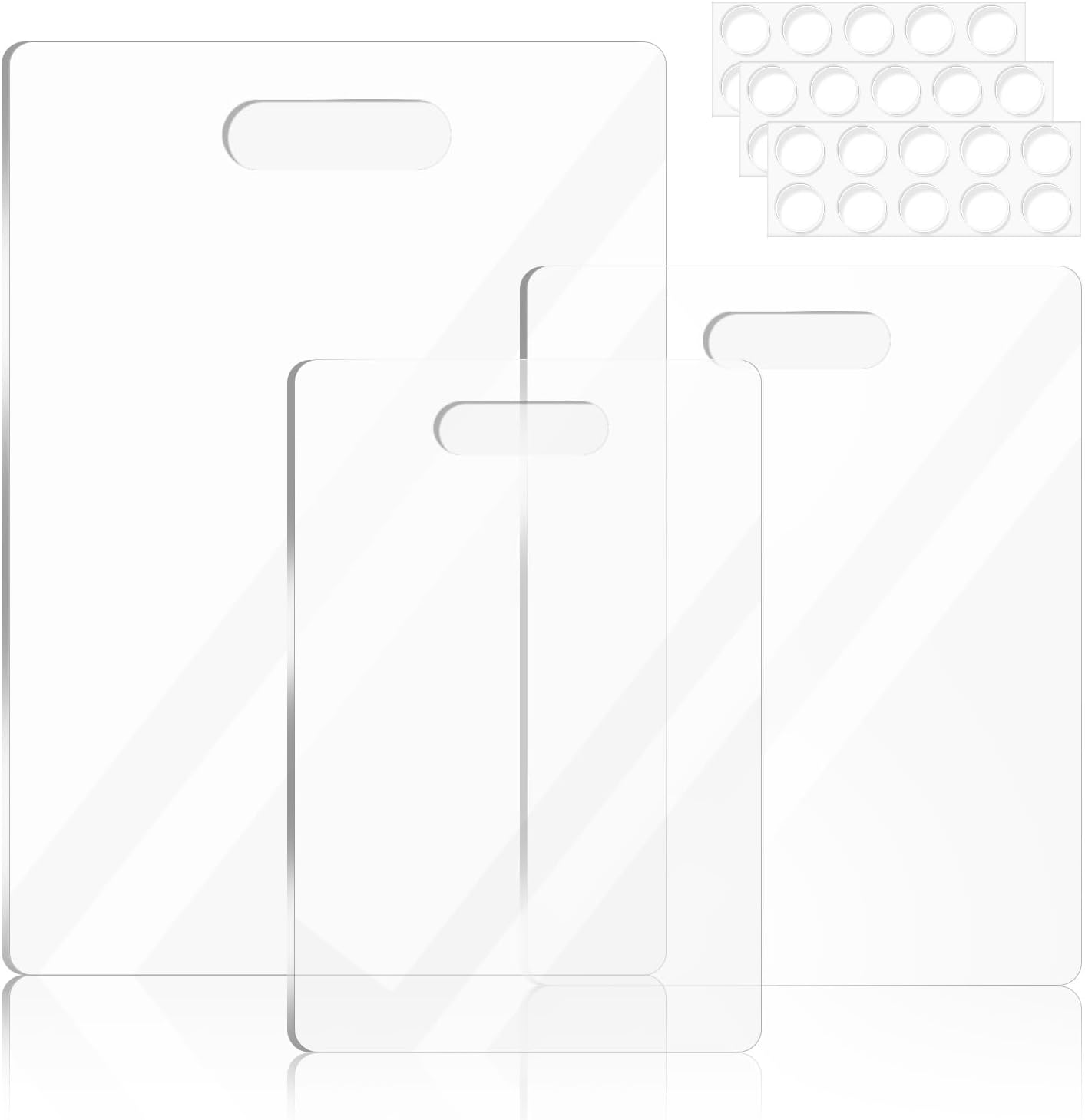 Amazon.com: Neptniopllab Acrylic Cutting Board - Anti-Slip, Sturdy ...