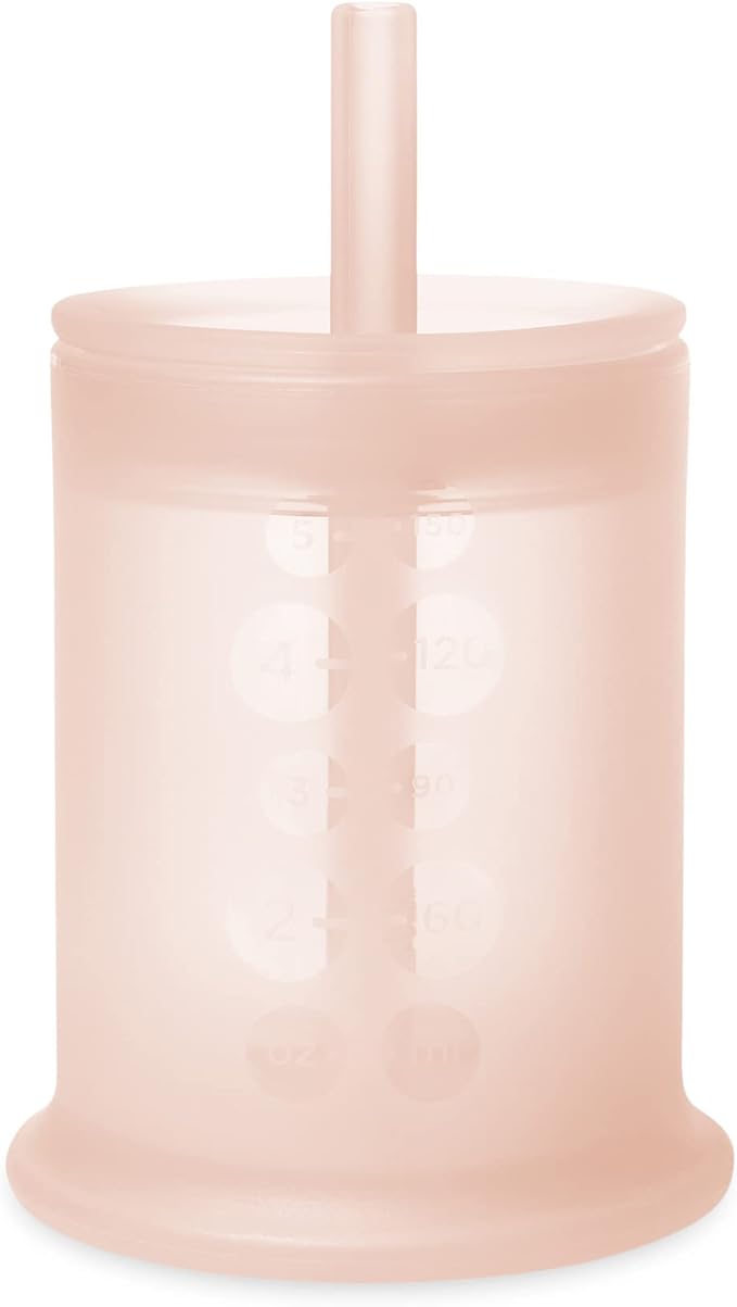 Amazon.com: Olababy Silicone Training Cup with Straw Lid | Babies Water ...