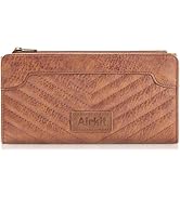 Airkit Cow Print Wallets for Women Bifold Credit Card Holder, Rfid ...