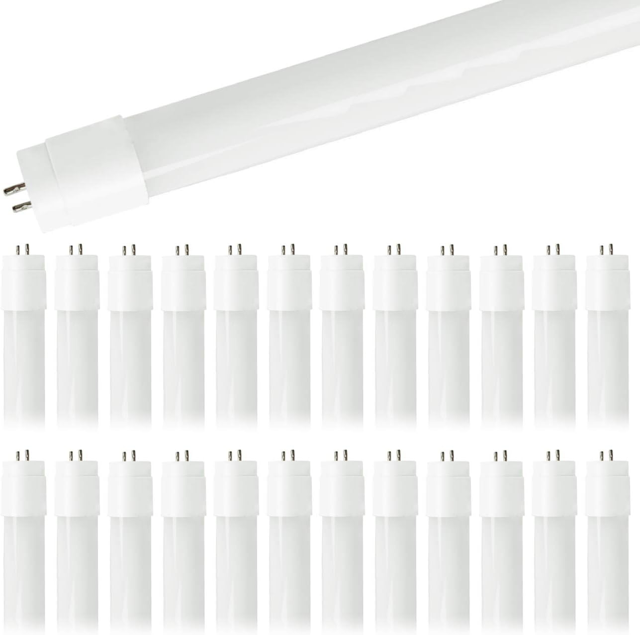 GoodBulb 4-ft T8 LED Tube Lights, 17-Watt (32W Equivalent) 5000K ...