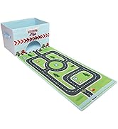 Amazon.com: Livememory Toy Cars Storage Box Car Toys Box with Speed ...