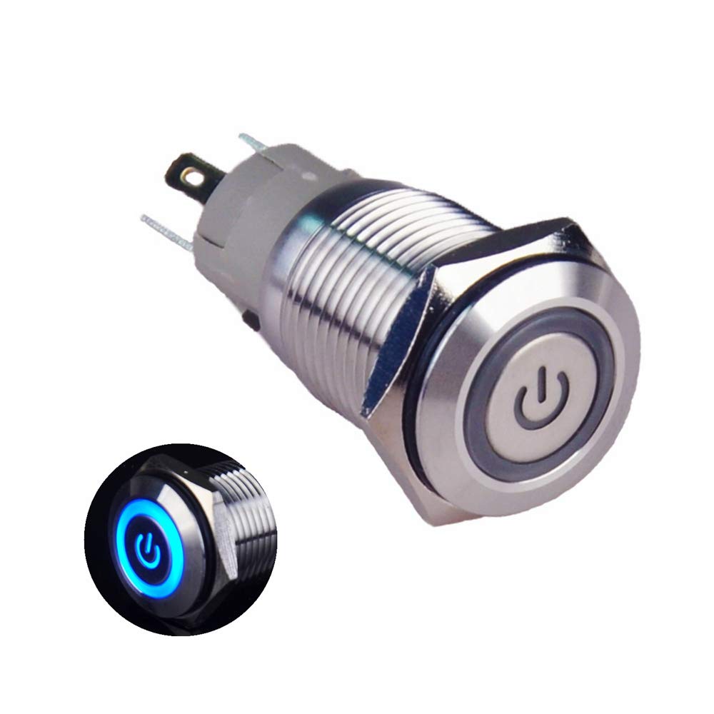 Buy Taien Latching Pushbutton Switch 16mm 5/8" ing Hole Power Symbol ...