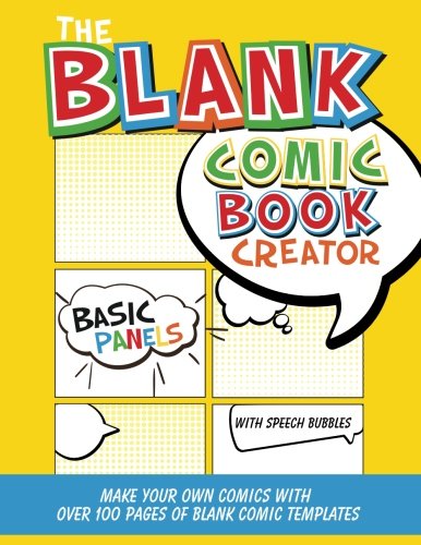 Amazon.com: The Blank Comic Book Creator: Basic Panels with Speech ...