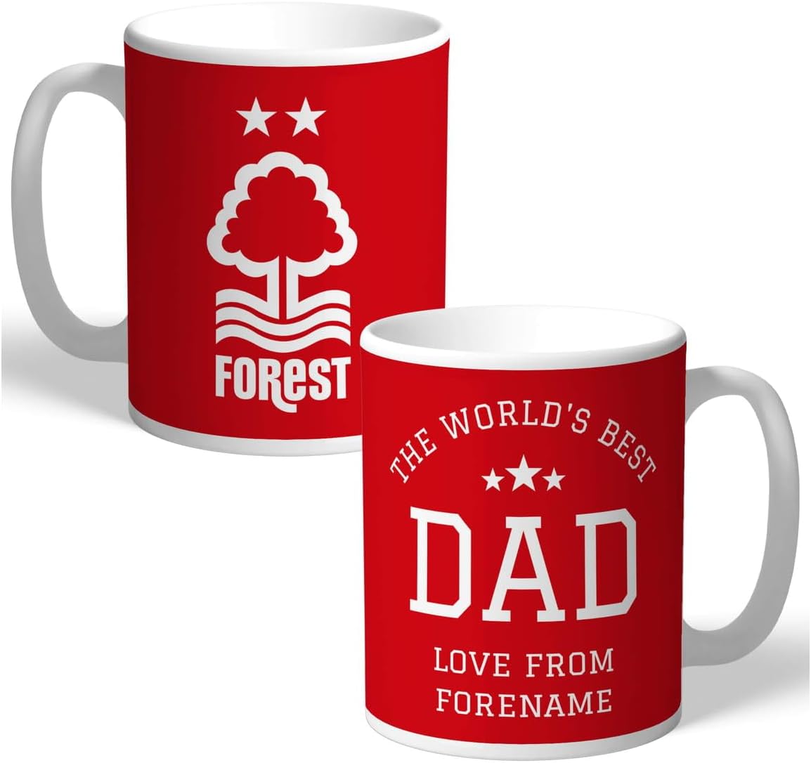 Nottingham Forest FC Personalised Worlds Best Dad 11oz Mug Fans, Great ...