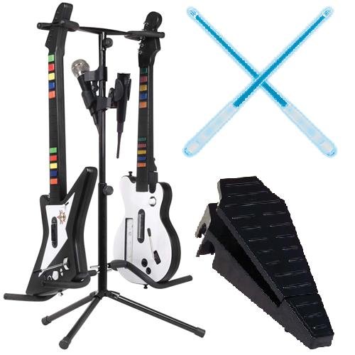 Amazon.com: Rock Band Kit Features Glow Drumsticks, a Kick Pedal, and a ...