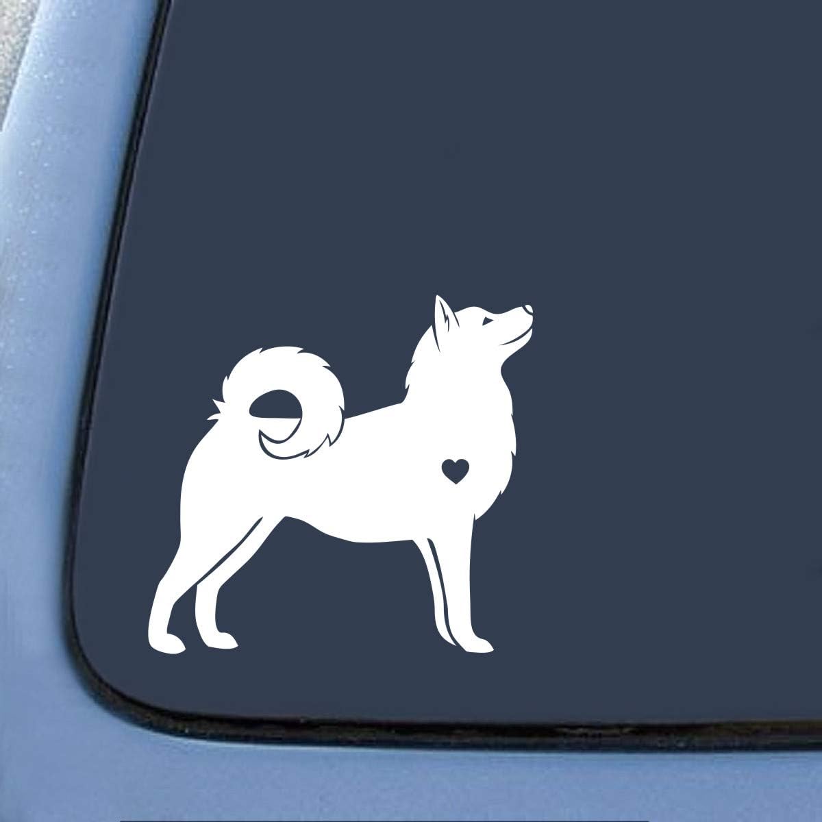 Amazon.com - White Husky Wolf Vinyl Sticker Decal Laptop Car Bumper ...